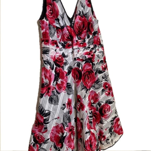 Fashion Bug | Dresses | Fashion Bug Floral Sleeveless Cocktail Dress ...